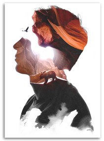 Gario Obraz na plátně Člověk a kameny - Barrett Biggers Rozměry: 40 x 60 cm