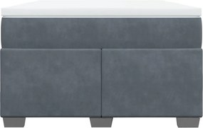 Box spring postel s matrací tmavě šedý 120x190 cm samet 3285270