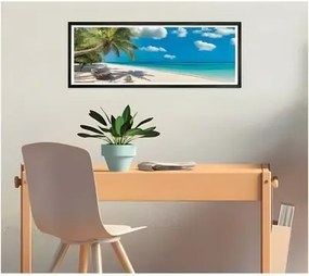 CLEMENTONI Panoramatické puzzle Houpačka u oceánu / 1000 dílků / od 14