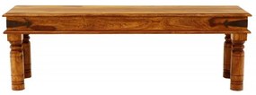 Indický nábytek - Lavice Jali 140x40 z indického masivu palisandr Only stain