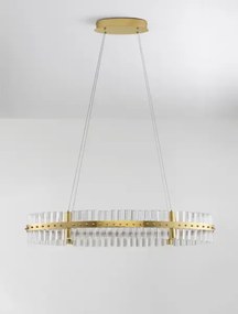 LED stmívatelný platinum zlaté designové svítidlo Kezo 130