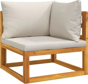 vidaXL 8dílná zahradní sedací souprava s poduškami masivní dřevo [3155306] Barva polštáře: Taupe
