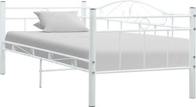 Rám denní postele bílý kov 90 x 200 cm 286136