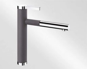 Blanco Linee - S dřezová baterie s vytahovací sprškou šedá skála/chrom 518804
