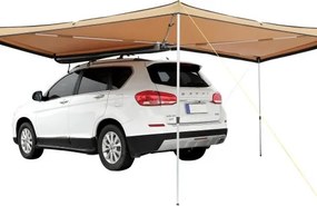 Automobilová markýza 270°, 2,5 m výška zatahovací boční markýza do auta, PU3000 mm