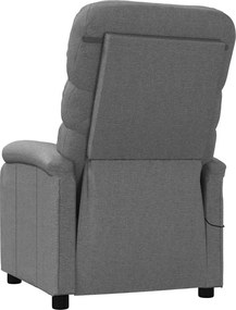Masážní křeslo tmavě šedé textil 321227
