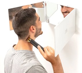 Koupelnové zrcadlo s LED podsvícením a 360º pohledem SelfKut - InnovaGoods