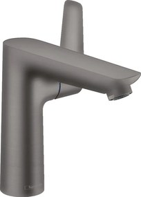 Hansgrohe Talis E, páková umyvadlová baterie 150 s odtokovou soupravou s táhlem, kartáčovaná černá chromová, 71754340