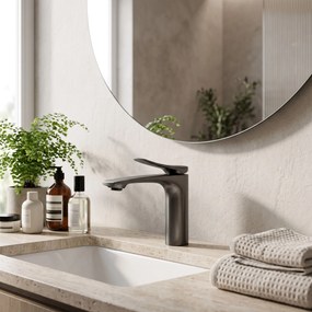 Rea Vision Premium, umyvadlová baterie, h-140, grafitová, REA-B8930