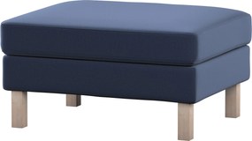 Potah na podnožku IKEA Karlstad barva tmavě modrá látka sametová
