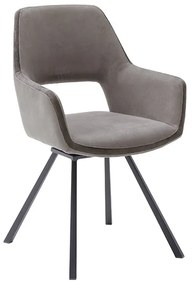 Židle Bayonne Plus Barva: vintage tmavosivá/sivý pásek