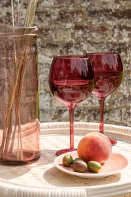 Sada 2ks korálový a růžový malý talířek Apero - Ø 15*2 cm
