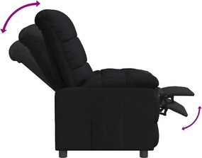 Polohovací křeslo černé textil 289798