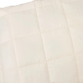 Zátěžová deka světle krémová 200 x 230 cm 9 kg textil 3154822