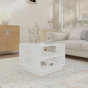 Konferenční stolek bílý 55 x 55 x 43 cm dřevotříska - Default Title