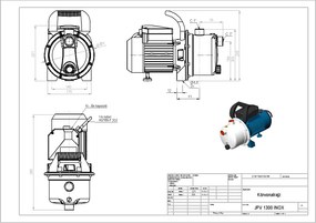 Elpumps JPV 1300 INOX - zahradní proudové čerpadlo