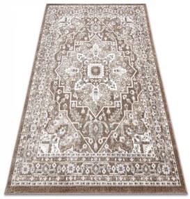 Kusový koberec POLI 8757A Klasický hnědý Rozměr: 120x170 cm