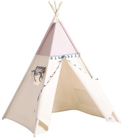 lovel.cz Dětský teepee stan Tasel Boho - Pink