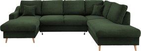 XXXLutz SEDACÍ SOUPRAVA, textil, tmavě zelená P & B - Sedací soupravy - 002310004991