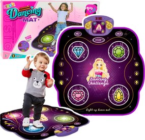 LEAN Toys Interaktivní hudební taneční podložka pro děti s Bluetooth, 9 úrovní hry