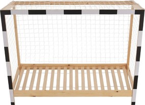 Montessori postel, přírodní/bílá/černá, 90x200, FUTAL Kondela 0000396832