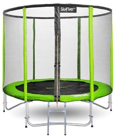 TR0028 DR Trampolína SKY FLYER RING 2v1 244cm - zelená