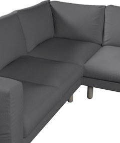 Potah na pohovku IKEA Norsborg rohová 4-místná barva šedá látka pletený vzor