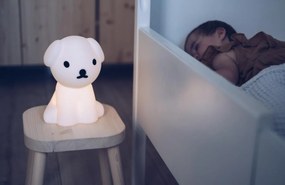 OnaDnes -20% Bílá plastová dětská LED lampa Mr. Maria Snuffy 30 cm