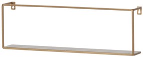 WOOOD Nástěnná police MEERT zlatá 50 cm 370109-BAA