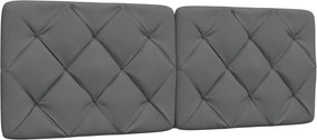 Rám postele s LED bez matrace Tmavě šedá 140x190 cm Látka 3310665