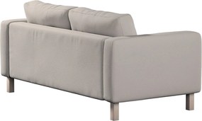 Potah na pohovku IKEA  Karlstad 2-místná, nerozkládací, krátký barva béžová látka pletený vzor