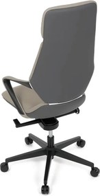 Kancelářské křeslo KA-T8426 GREY, houpací mechanismus, šedá ekokůže (59 x 63) cm