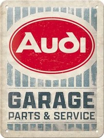 Postershop Plechová cedule: Audi (Garage Parts & Service) - 15x20 cm