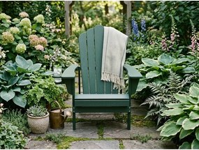 Zelené plastové zahradní křeslo Adirondack – Bonami Selection