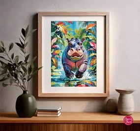 CHERRY PAZZI Puzzle Šťastný hroch / 500 dílků