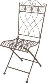 Kovová židle v provence stylu - 43*46*97 cm