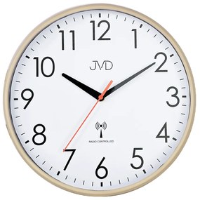 JVD Nástěnné rádiem řízené hodiny s plynulým chodem JVD RH502.2