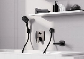 Hansgrohe Logis, vanový výtok 195 mm, černá matná, HAN-71410670
