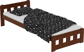 Maxi Zvýšená postel z masivu Nikola 80 x 200 cm - barva Ořech