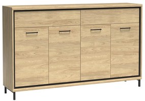 Obývací stěna Mediolan - sestava D - natural hikora