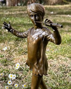 Bronzová soška socha - Peter Pan