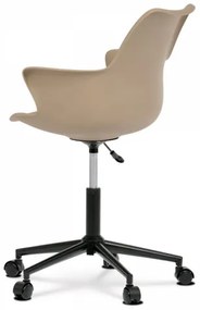 Kancelářská židle cappucino plastová skořepina KA-J772 CAP
