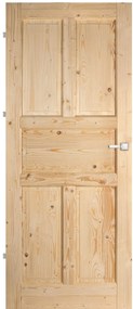 Verona Interiérové dveře 80 L, 850 × 1985 mm, masivní dřevo, levé, smrk, plné