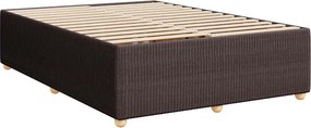 Box spring postel s matrací tmavě hnědá 140x190 cm textil 3285570