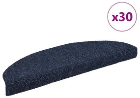 Schodové rohože samolepicí 30 ks 65 x 21 x 4 cm modré, půlkulaté, velké 3365660