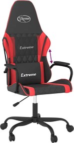 Herní židle černá a červená umělá kůže 3143776