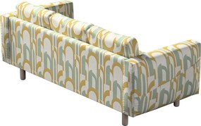 Potah na pohovku IKEA Norsborg 3-místná barva zelená látka pletený vzor, vzorované