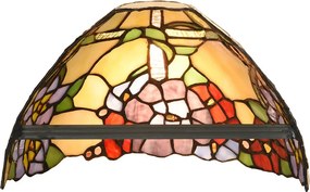 Nástěnné světlo Tiffany s květy Violle - 30*15*18 cm E14/max 1*40W