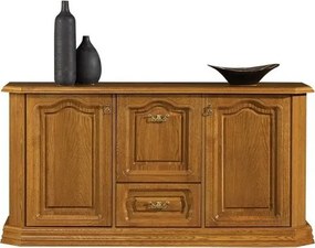 Casarredo - Komfort nábytek Komoda s barem LEWIS masiv | barva: moření wenge