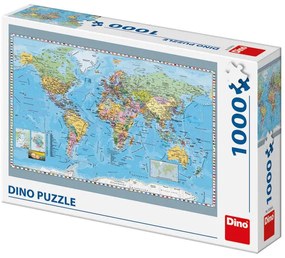 Dino Puzzle Politická mapa světa 1000 dílků